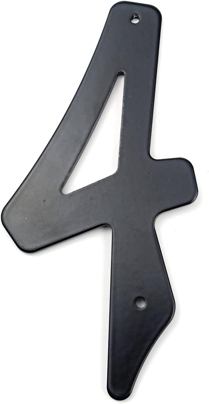 Amazon.com: Black 4 Inch House Numbers Door Address Number Digits Zinc ...