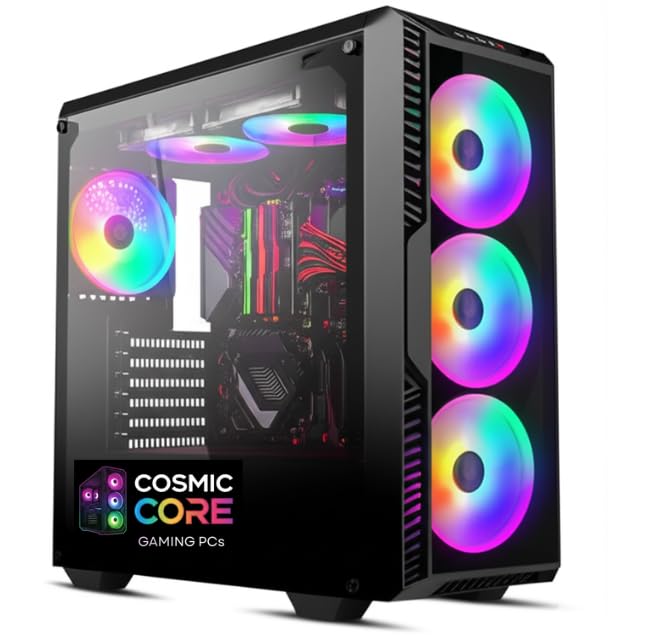 Cosmic Core Gaming Desktop PC | 120 FPS+ All Games | AMD Ryzen 5 5500 ...