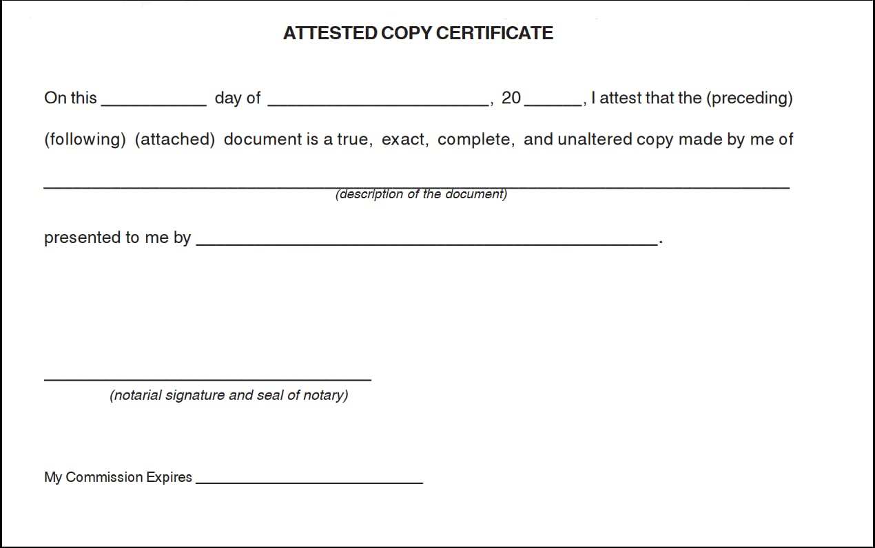 Amazon.com : Notary Attested Copy Certificate Pads : Office Products