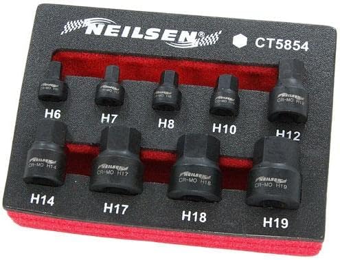 Impact Bit Socket Set Hex 6-19mm : Amazon.co.uk: DIY & Tools