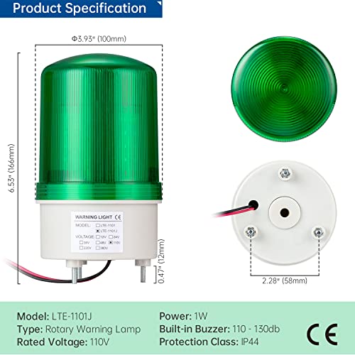 Snapklik.com : GKEEMARS Industrial Signal Alarm Tower Lamp LTE-1101J AC ...