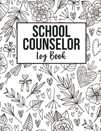 School Counselor Log Book: Floral Pattern Counselling Student Daily ...