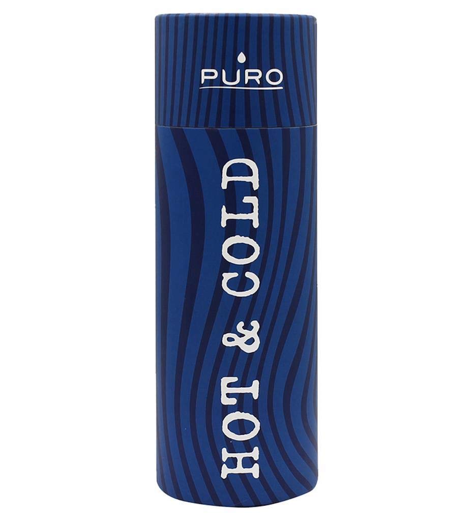 Puro Stainless Steel Bottles Double Wall Optic – Stripe with Matt ...