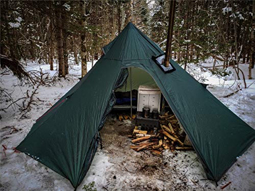 OneTigris Iron Wall Stove Tent, Lightweight Teepee Tent with - Want It All