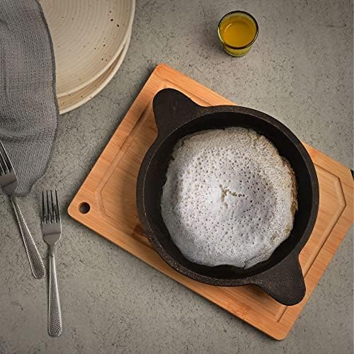 Buy Wakefit Pre-Seasoned 12 Inch Paniyaram Pan, Appam Chatty, Cast Iron ...