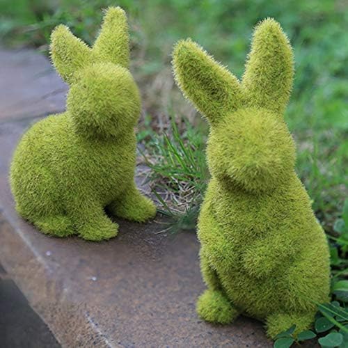 Amazon.com: Easter Bunny Decorative Ornament Garden Decoration ...