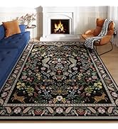 Amazon.com: Rugcomf Living Room Rug 6x9 Rug Machine Washable Boho Area ...