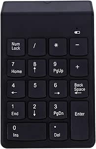 Amazon.co.jp: 2.4G Wireless Ultra Slim Numeric Keypad 18 Keys with Mini ...