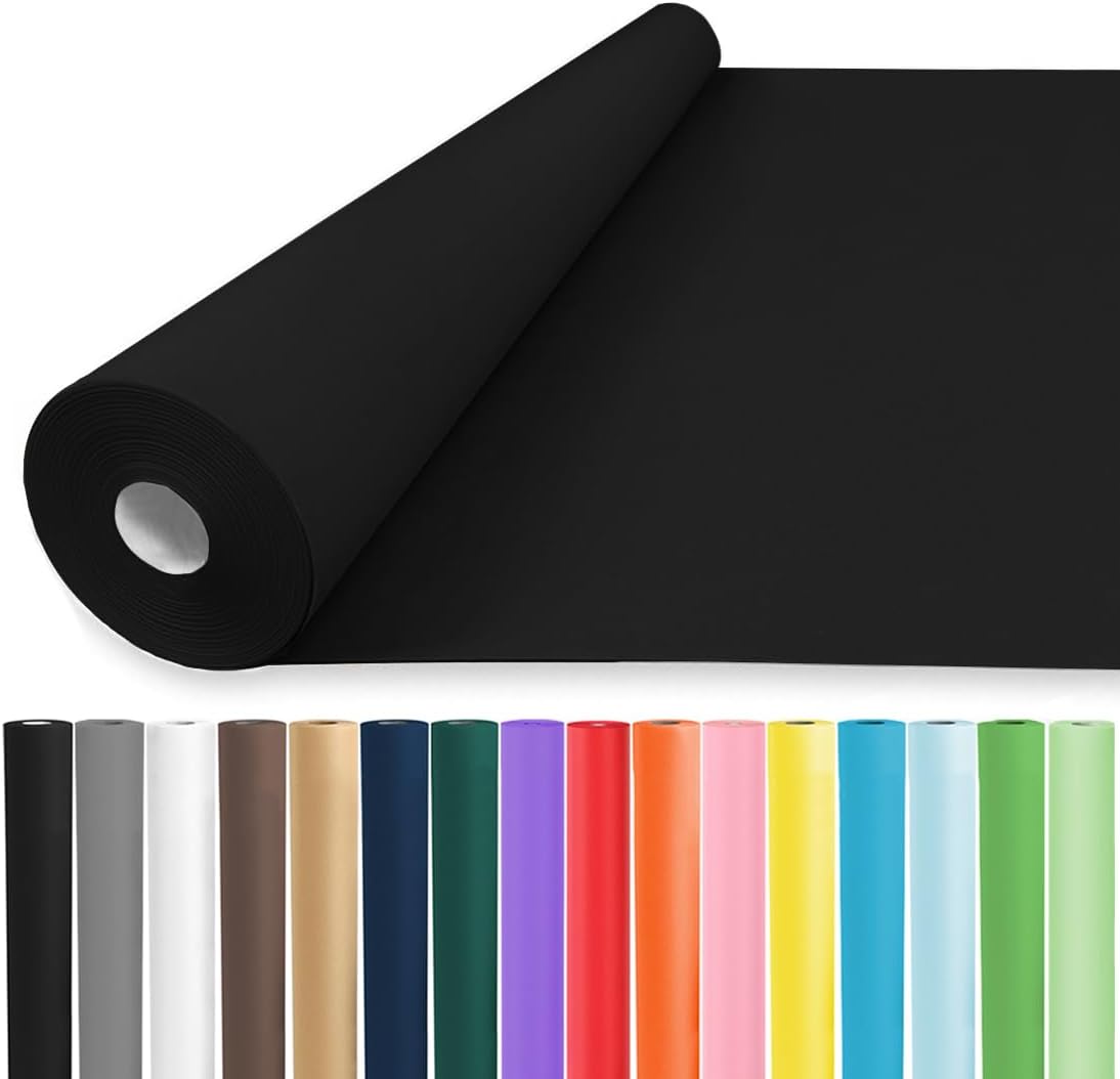 Amazon.com: Vanhench 36" x 2400" (200') Black Wrapping Paper, Art Black ...