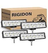 RIGIDON 2PCS 15W LED Light Bar 4Inch Slim Light Bar Single Row ...