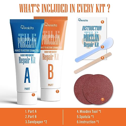 Snapklik.com : Porcelain Repair Kit, Ceramic Tile Repair Kit Filler ...