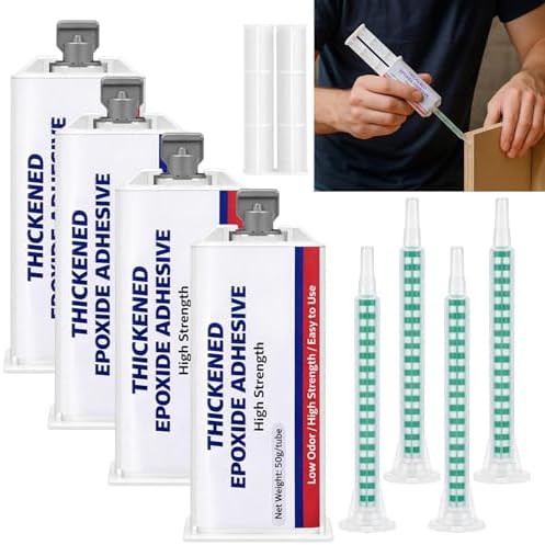 ElaraBerry 4 Sets 2 Part Epoxy 5 Minute Set Clear Glue 1.76 oz Epoxy ...