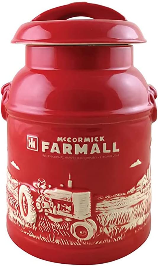 Amazon.com - Farmall Milk Can Cookie Jar - Old Fashioned Embossed ...