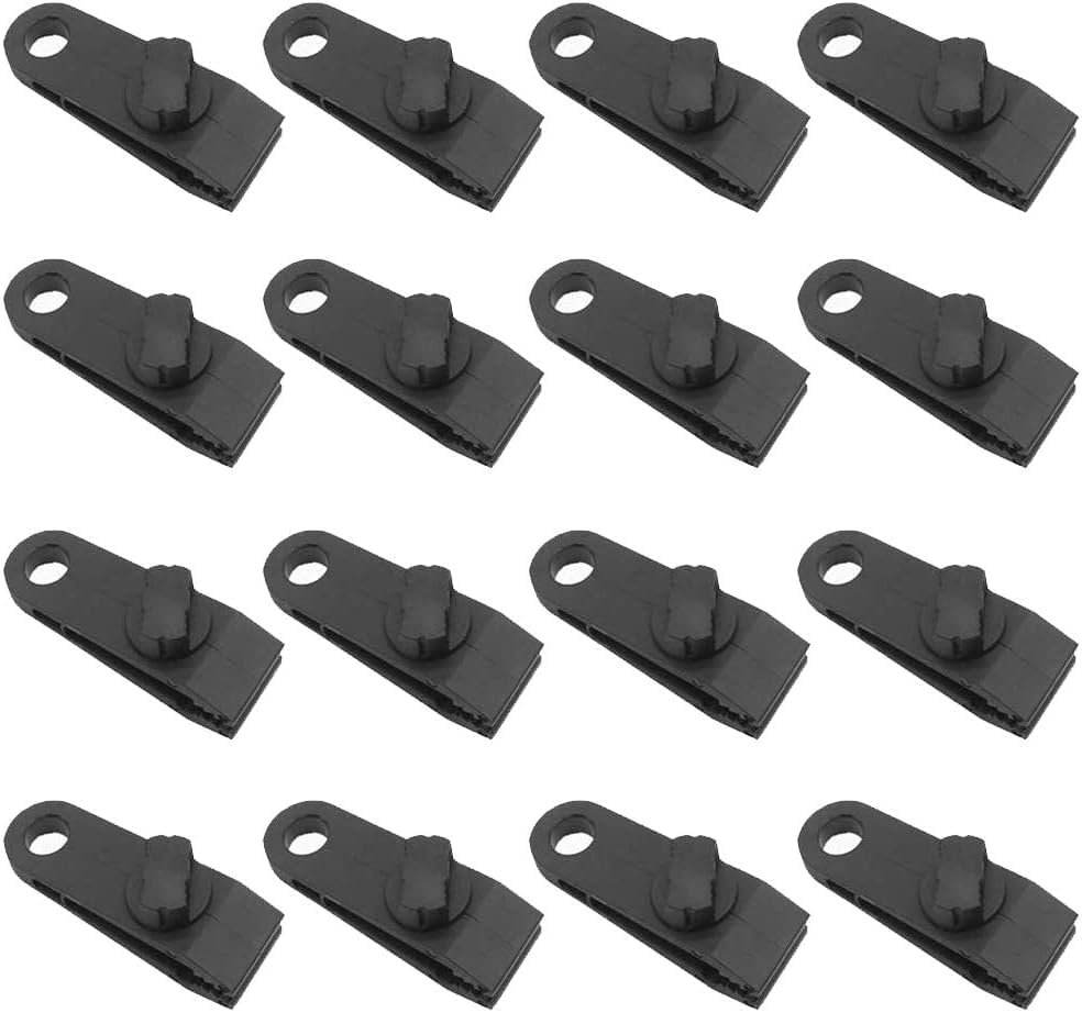 Amazon.com : 16PCS Tarp Clips Heavy Duty Lock Grip Plastic Canvas Trap ...