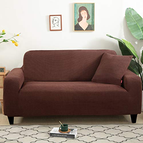 MAC LAWRENCE Universal Single Seater Fleece Fabric Sofa Cover Flexible ...