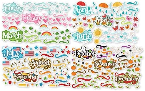 Amazon.com: Sticker Pack - Months of The Year - Over 250 Stickers ...