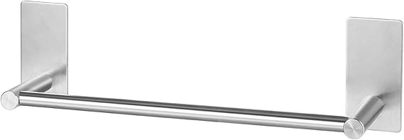 Self Adhesive Towel Rail Stainless Steel Kitchen Towel Holder 30 cm ...