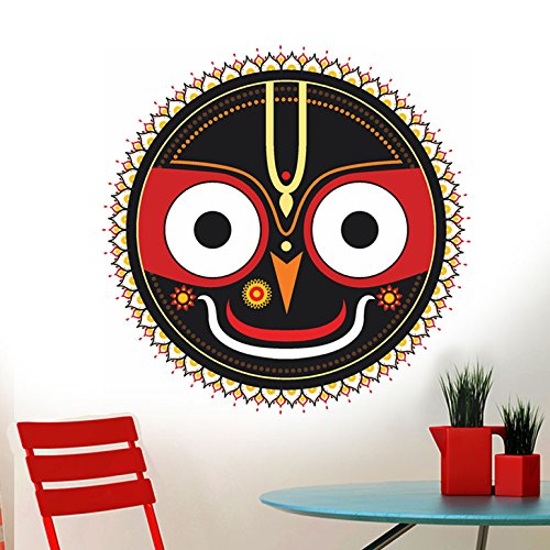 Decals Design 'God Jagannatha Motif' Wall Sticker (PVC Vinyl, 60 cm x ...