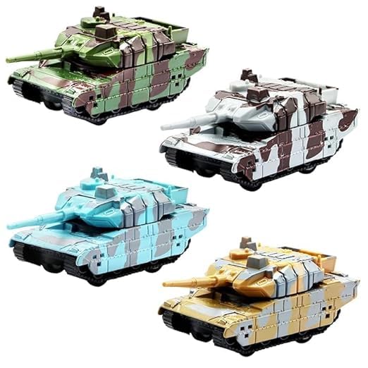 JAPSI Pull Back Military Tank Army Fighter Panzer Truck Toy with Moving ...