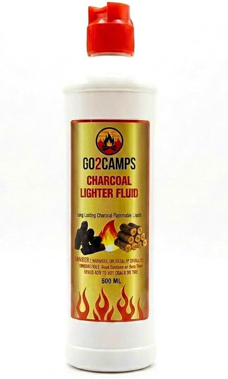 GO2CAMPS Charcoal Lighter Fluid 500ml – Fast Ignition BBQ & Grill Fire ...
