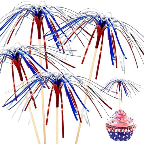 Amazon.com | Fourth of July Cocktail Picks Pack of 100, 6 Inch ...