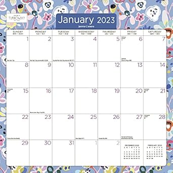 House of Turnowsky | 2023 12 x 12 Inch Monthly Square WireO Calendar ...