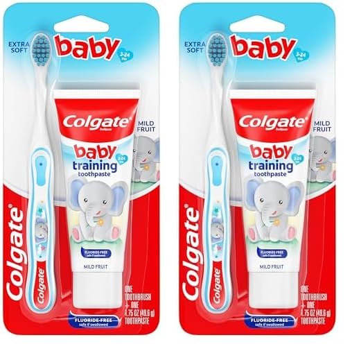 Amazon.com: Colgate Baby Training Toothpaste and Toothbrush Kit, Mild ...