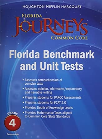 Houghton Mifflin Harcourt Journeys: Common Core Benchmark and Unit ...