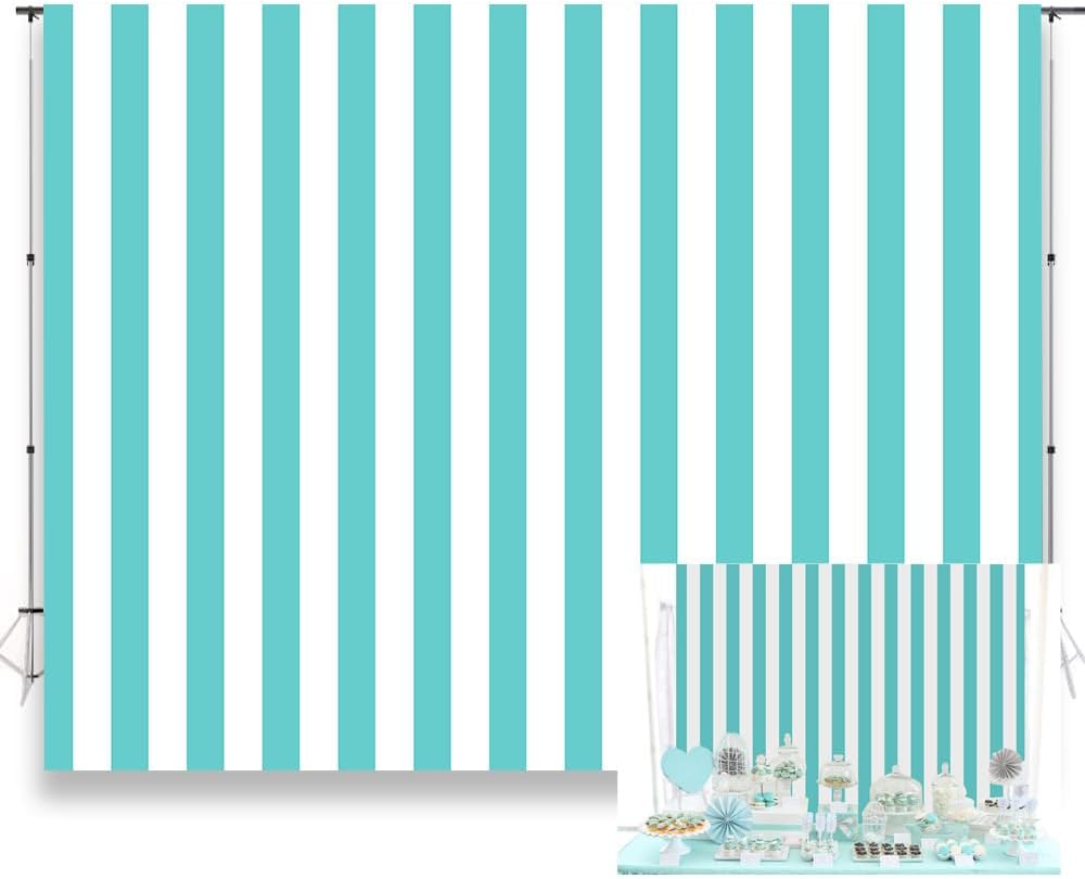 Amazon.com : KUKUSOUL 7x5ft Light Blue and White Striped Photography ...