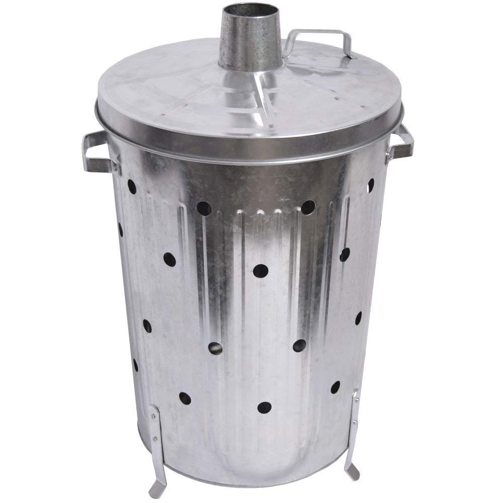 Trendi® 90 Litre 90L Extra Large Galvanised Metal Incinerator Recycle ...