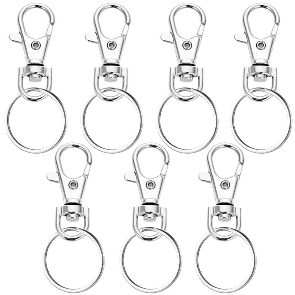 7 Pieces Swivel Lobster Clasps, Swivel Lanyard Snap Hooks, with Split ...