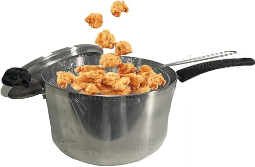 RTS Stainless-Steel Chip Pan Basket - Deep Fry Chip Pot With Wire ...