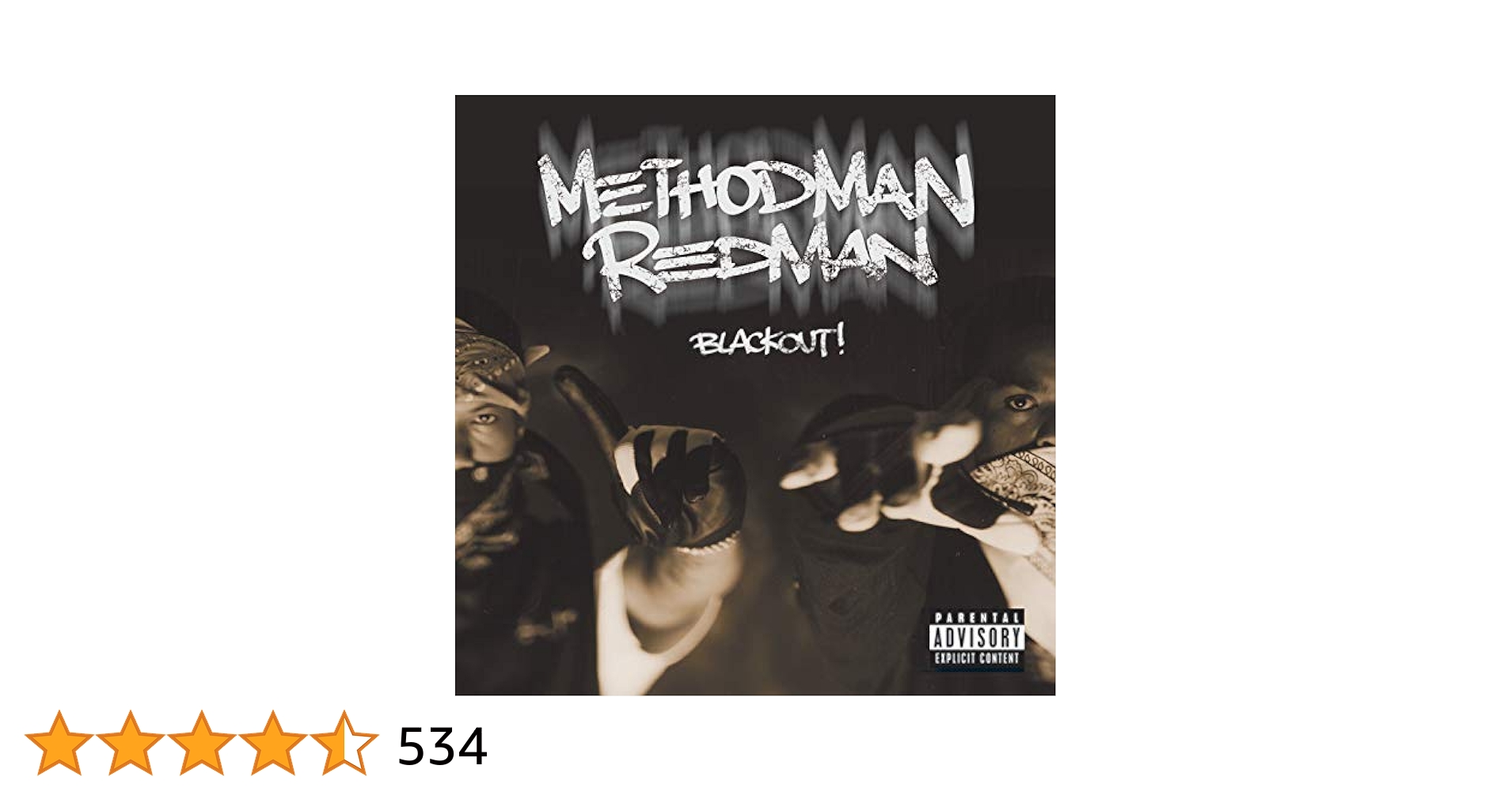 Metode Mann Og Redman Blackout Blackout! By Method Man (CD, 1999)