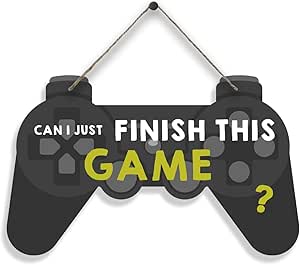 Amazon.com: Funny Gaming Door Sign Hanging, Gaming Sign Bedroom Sign ...