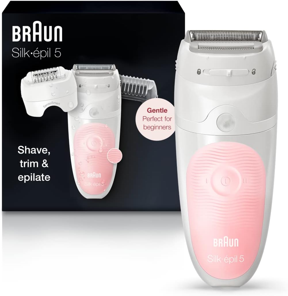 Braun Epilator Silk-épil 5 5-620, Hair Removal for Women, Shaver ...