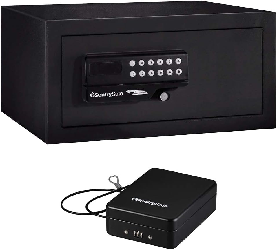 SentrySafe Large Hotel Card Swipe Safe HL100ES Bonus Includes P005C ...