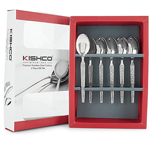 Buy Kishco Stainless Steel Parma Coffee Spoon - Pack of 6 Online at Low ...