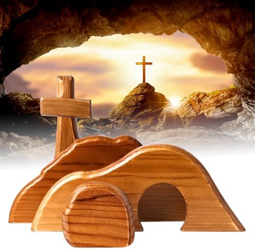 Amazon.com: WATINC 14pcs Easter Resurrection Scene Decorations ...