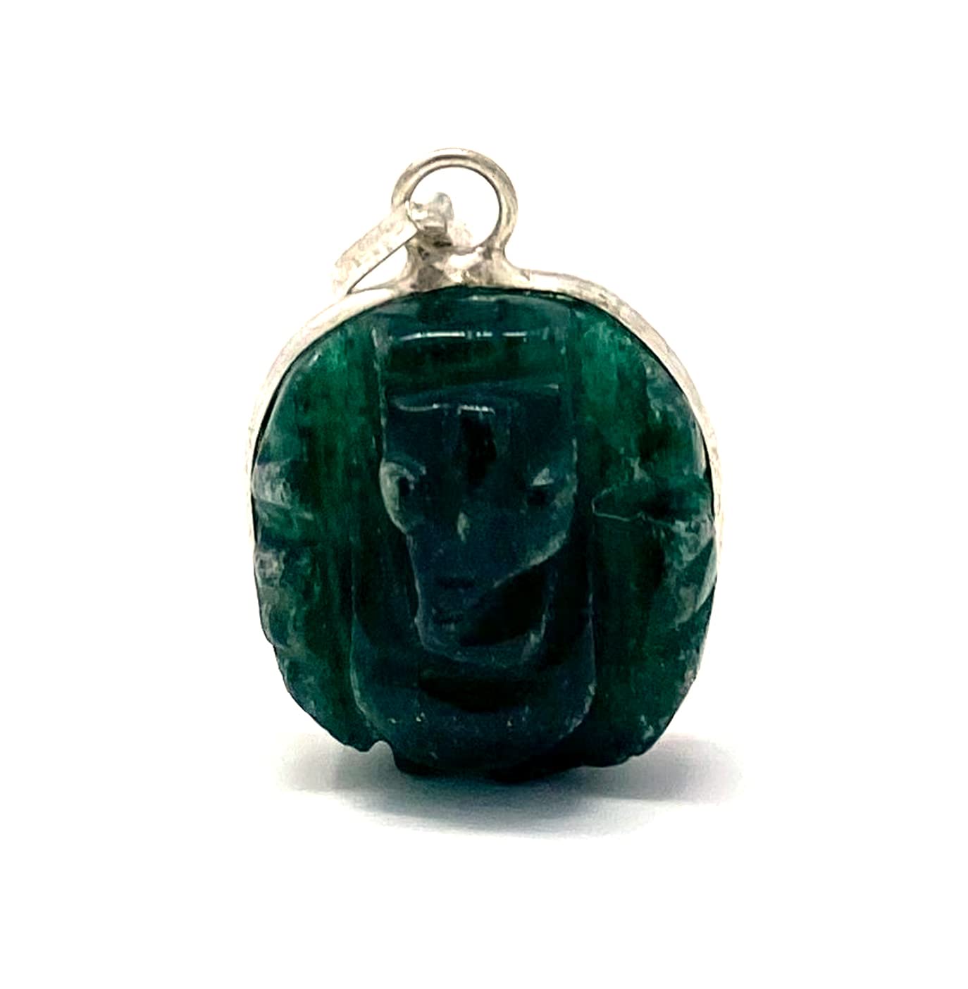 MAHANT JI 100% Natural Margaj Stone Ganesh Locket/Emerald Stone Lord ...