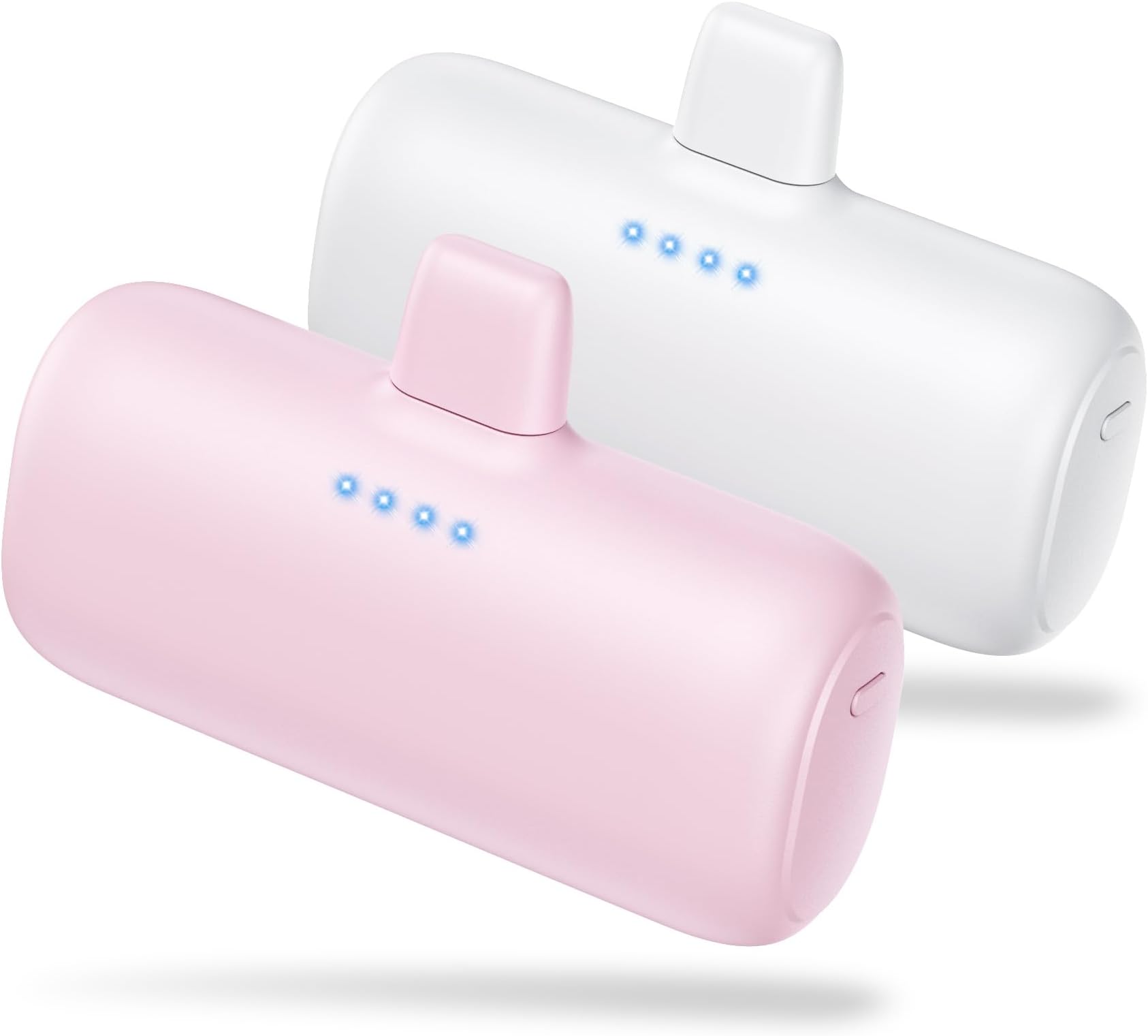 Amazon.com: [2-Pack] Mini Portable Charger for iPhone,5200mAh Ultra Compact PD Fast Charging ...