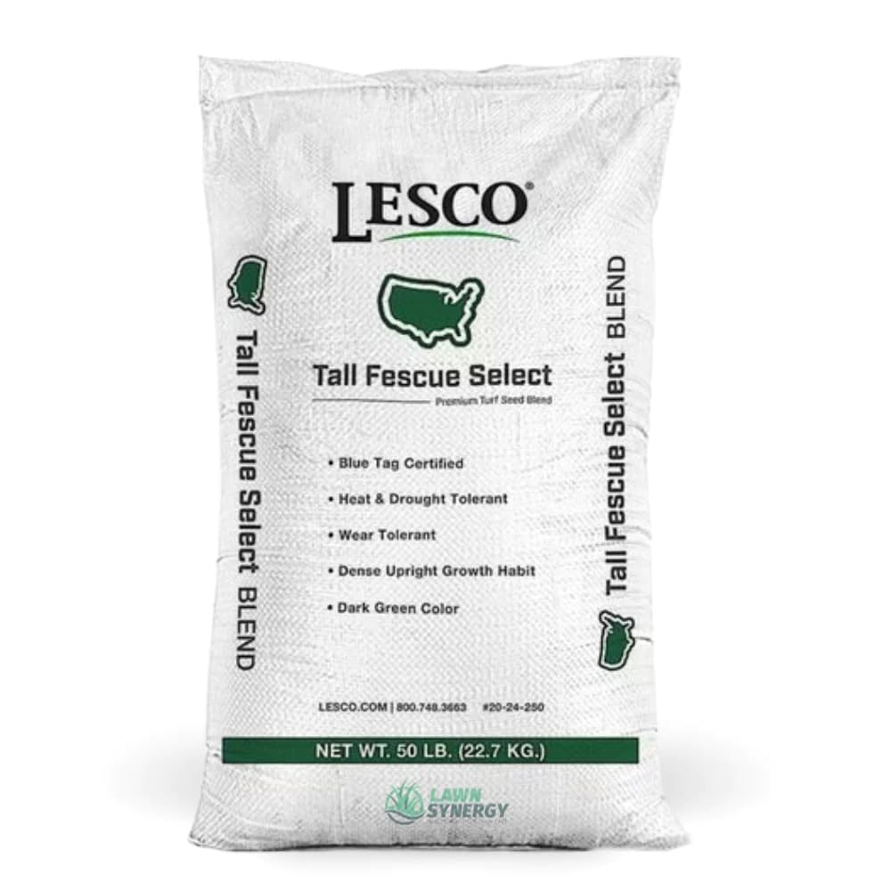 Amazon.com : Lesco Tall Fescue Select Blend Grass Seed - 50lbs. Blue ...