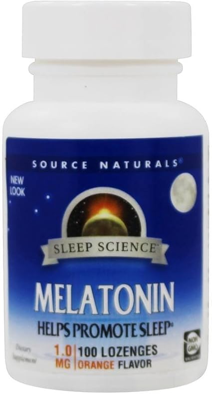 Amazon.com: Source Naturals Melatonin 1 mg - 100 Orange Flavored ...