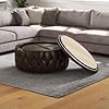 Amazon.com: INZOY 36" Wide Storage Ottoman Large with 4 Wheels,Tufted ...