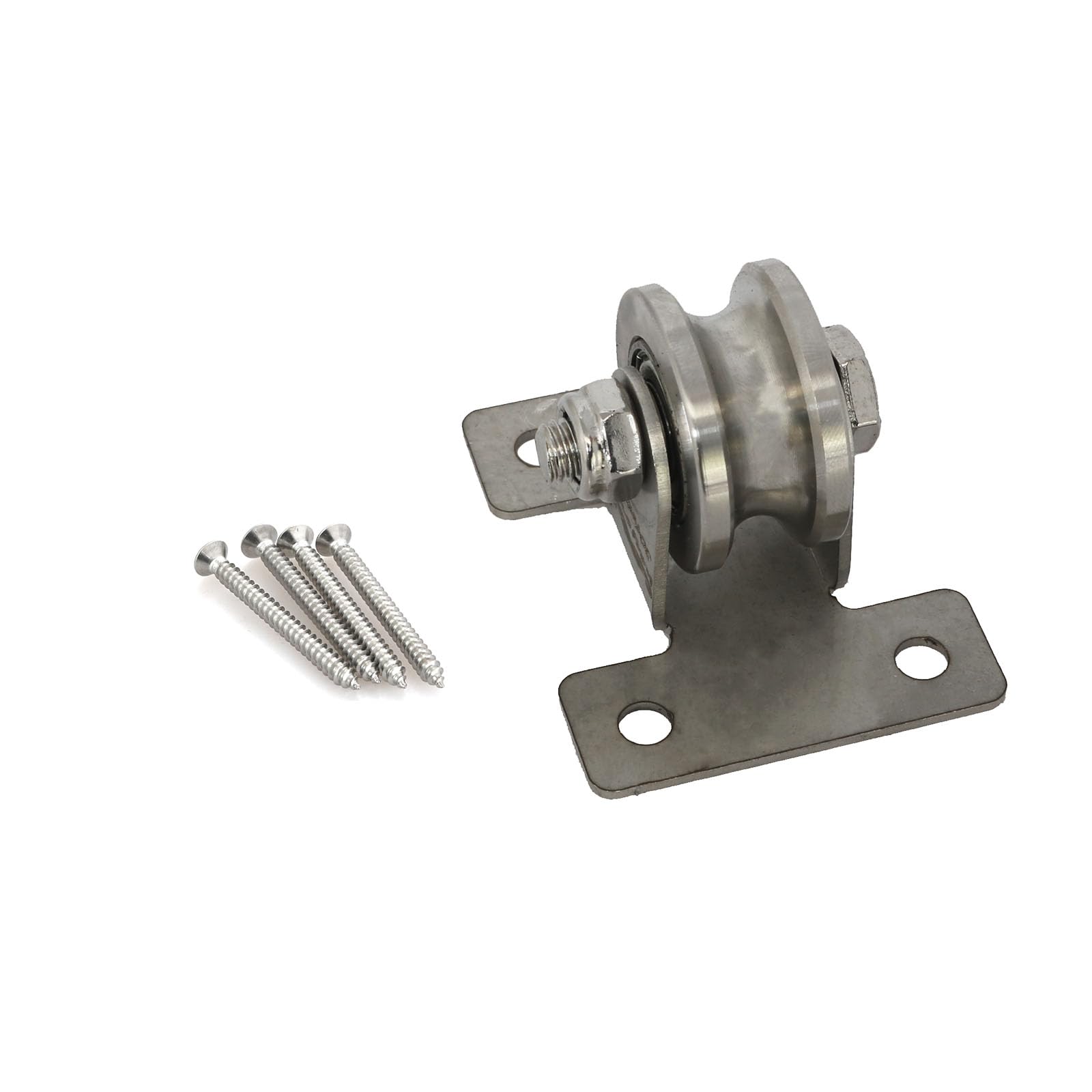Heyous Bearing Four Hole Pulley Stainless Steel Roller Track Fixed ...
