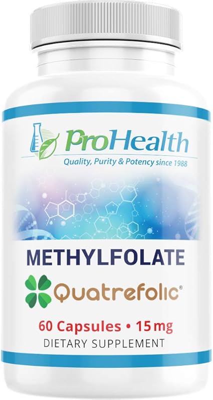 Amazon.com: ProHealth Methylfolate with Quatrefolic Folate (15 mg, 60 ...