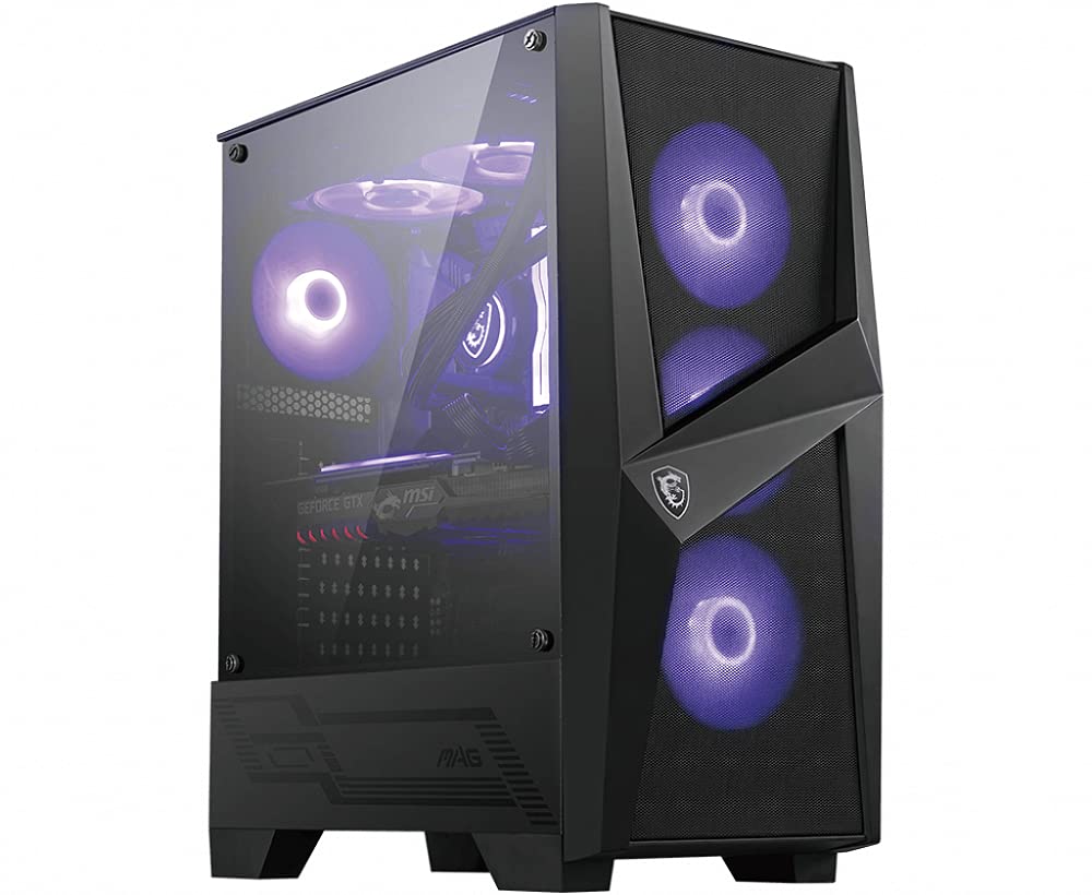 Msi Mag Forge 101m Mid Tower Gaming Computer Case Black | Desertcart Peru