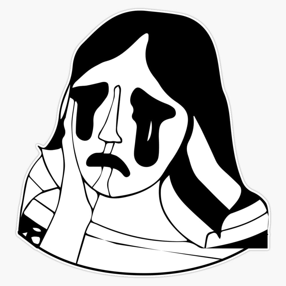 Amazon.com: Trippy Crying Girl Sticker Vinyl Waterproof Sticker Decal ...