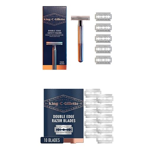 Amazon.com: King C. Gillette Safety Razor with Chrome Plated Handle and ...
