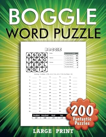 Amazon.com: Boggle Word Puzzles Large Print: 200 Puzzles, Know How Many ...