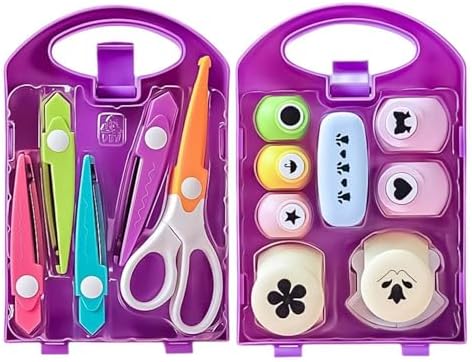 Creative Kids DIY Puncher Craft Set, Embossing Set and Lace Scissors ...